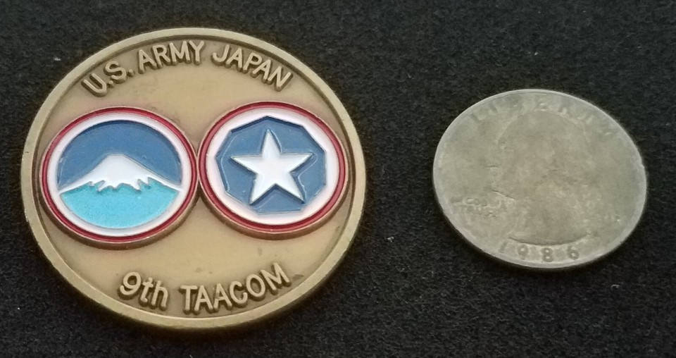 RARE 2 Star General US Army Japan Commander 9th TAACOM USA Challenge ...