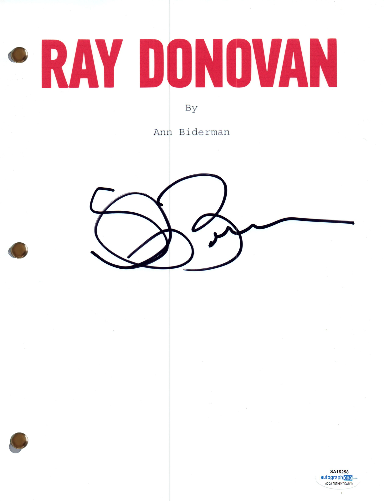 Steven Bauer Signed Autograph Ray Donovan Pilot Script Full Screenplay ...
