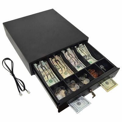 Durable Lightweight Cash Drawer with RJ12 POS Connection, 2 Keys ...