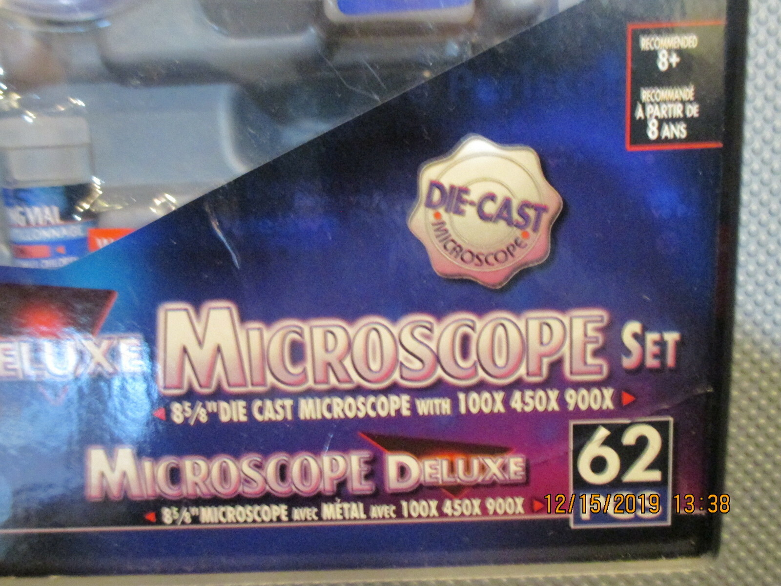 Micro Science Microscope With Carry Set Large Deluxe Kit 62 pcs# 9008 ...