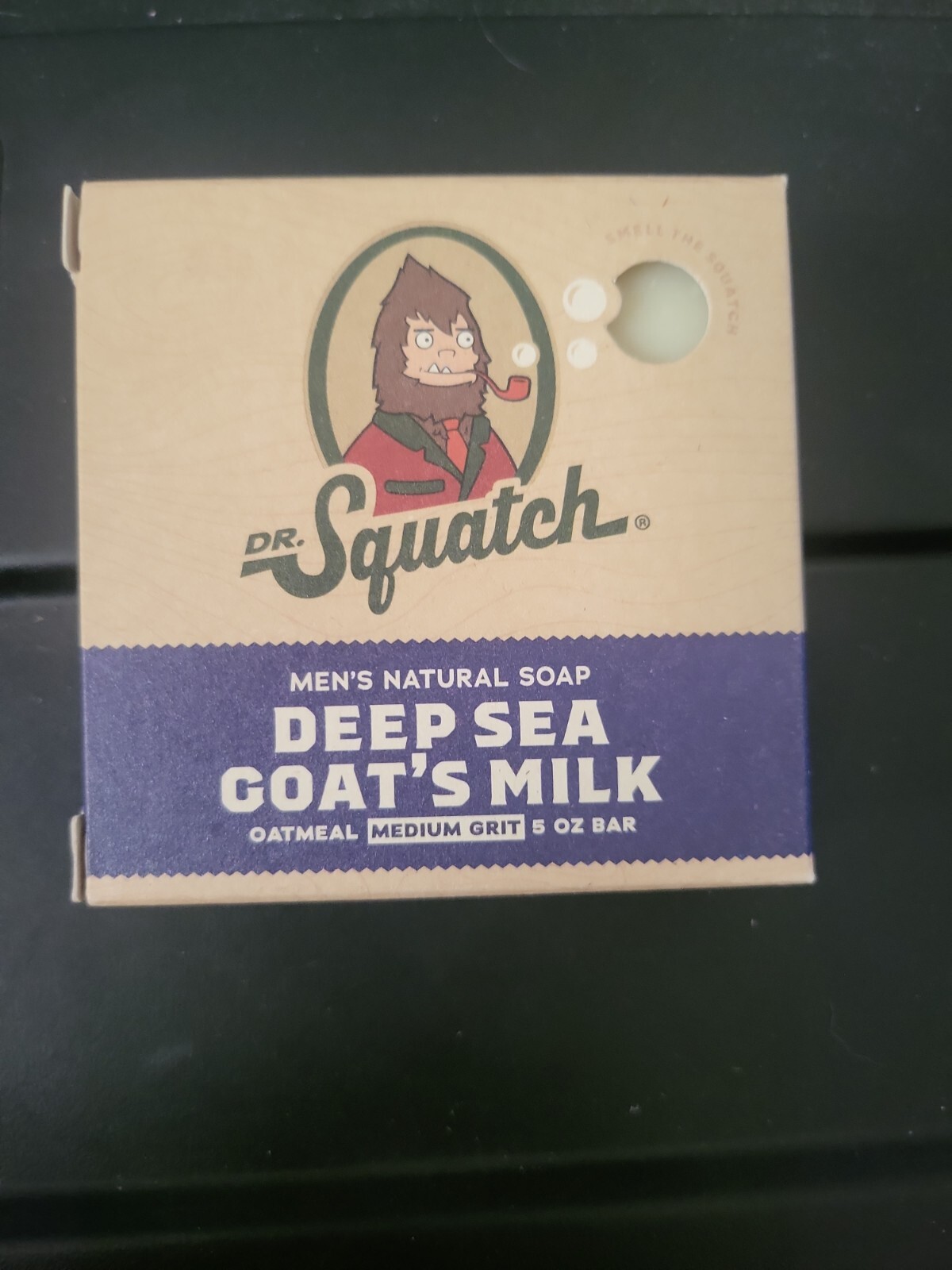 Dr. Squatch All Natural Bar Soap with Medium Grit. Deep Sea Goat's Milk ...