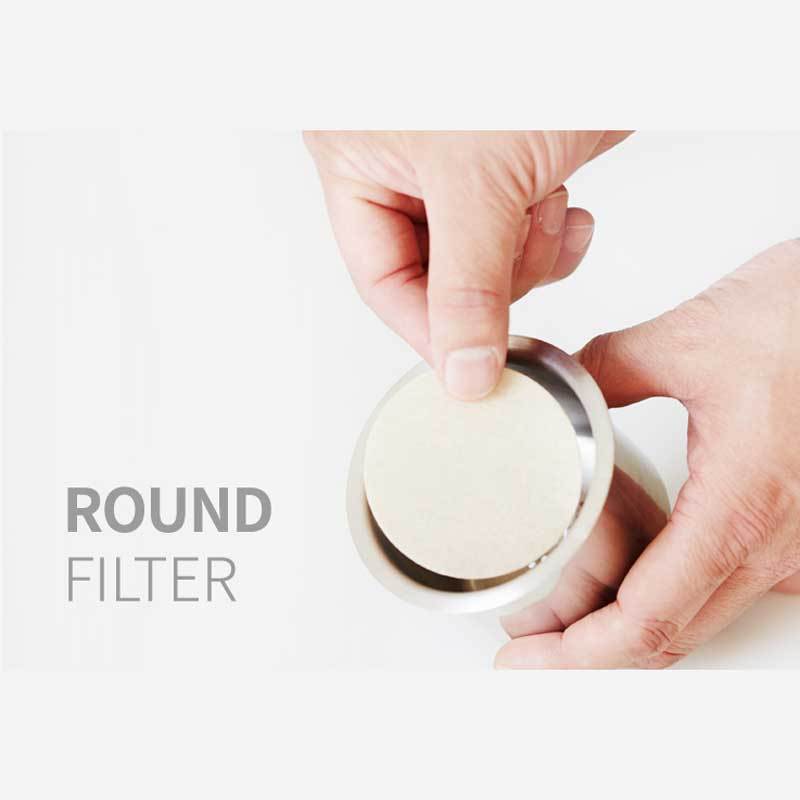 200 Sheets Natural Pulp Round Paper Filters(Ø56mm, Ø60mm) Cold Drip ...