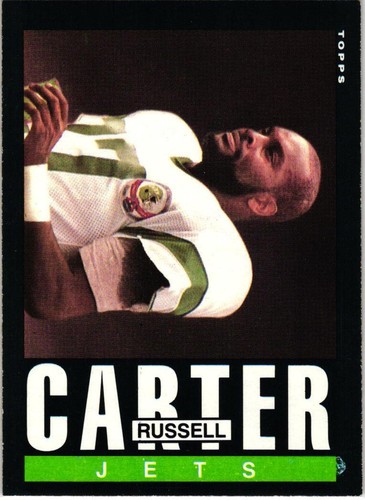 1985 Topps 336 Russell Carter New York Jets RC | eBay