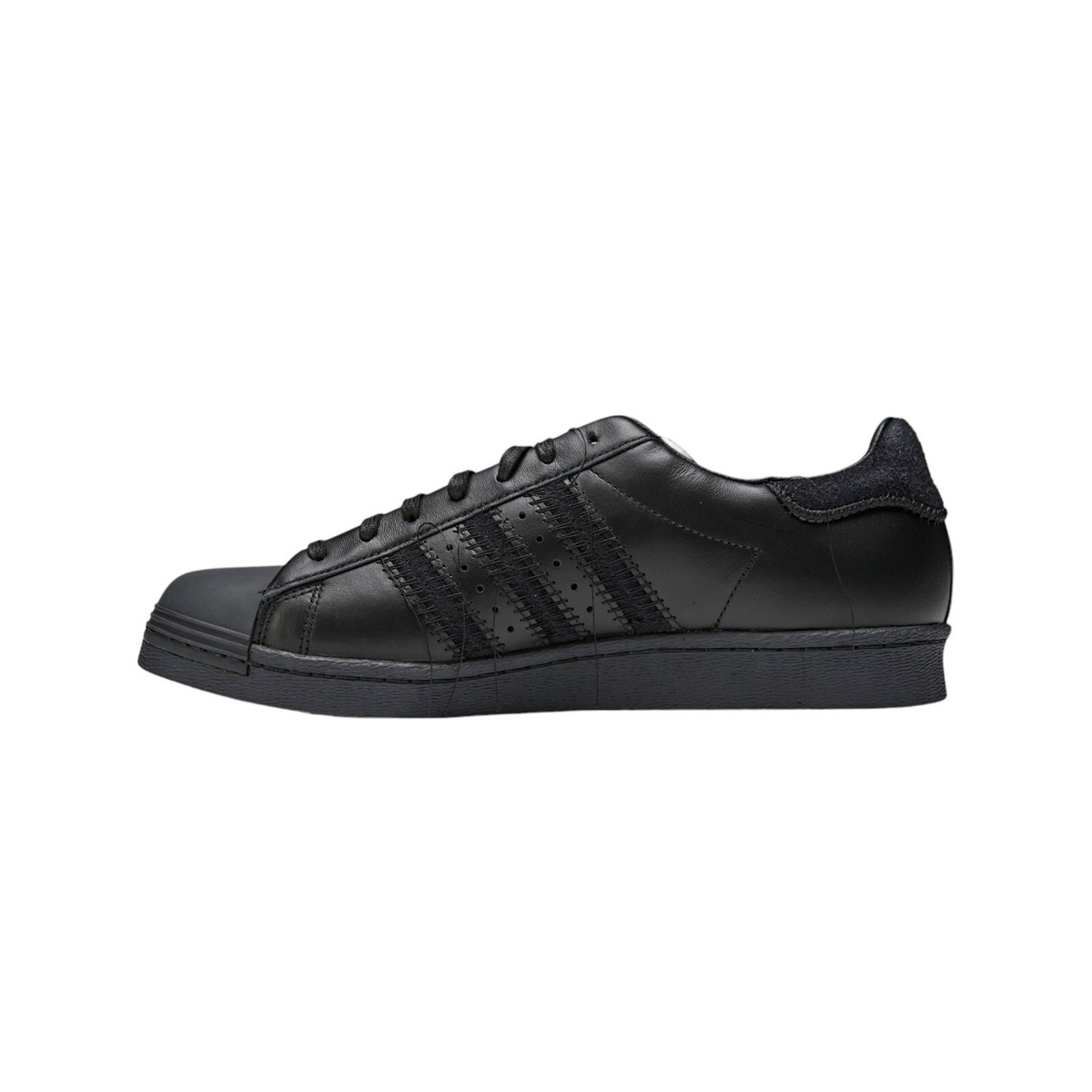 Adidas Y-3 Yohji Yamamoto Black Leather Superstar Sneakers Adidas Y-3 Yohji Yamamoto Black Leather Superstar Sneakers