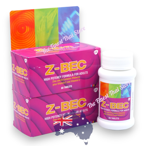 Z-BEC Multivitamins Zinc & B Complex High Potency Formula 60 Tablets x ...