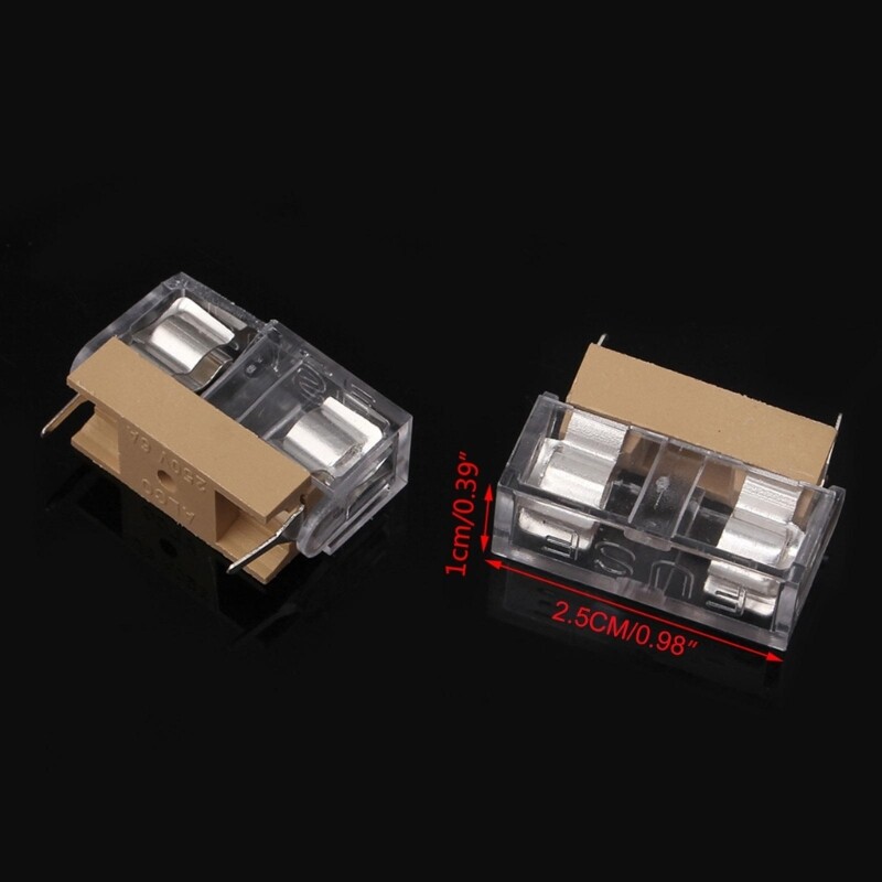 10 Pcs Glass Fuse Holder with Transparent Cover Fuse Blocks 5X20mm | eBay