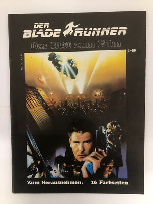 DER BLADE RUNNER DAS HEFT ZUM FILM 1982 VERY RARE BLADE RUNNER MAGAZINE ...
