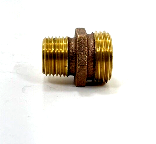 Heavy Duty Brass 1/2" Male NPT Pipe to 3/4" Male Garden Hose GHT Thread ...