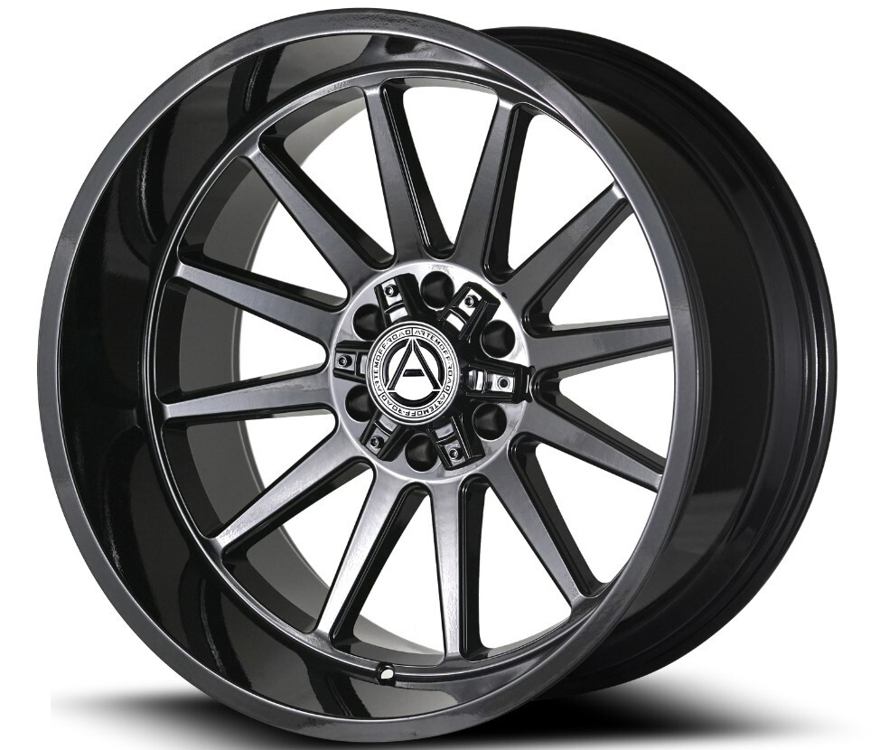 4x 22x10 Artem Offroad A203 Seneca Wheels Gloss Black 22x10 6x5.5 Chevy ...