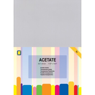 Acetate Clear Sheets A3 29.7x42 cm by JEJE Products 5 Sheets JE3.1015 ...