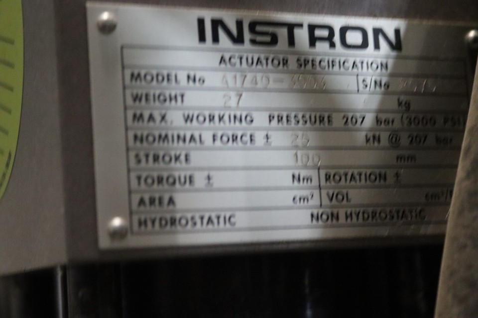 Instron 8872 FATIGUE TESTER | eBay