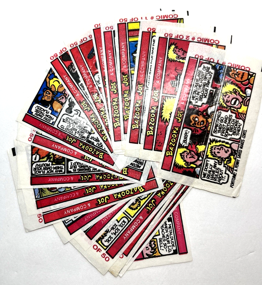 Vintage Bazooka Joe Gum Comics & Wrapper Lot – Raps, Fantasies, Spanish ...