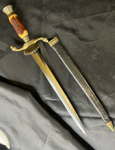 10” EDGE BRAND SOLINGEN GERMANY STAG DAGGER KNIFE | eBay
