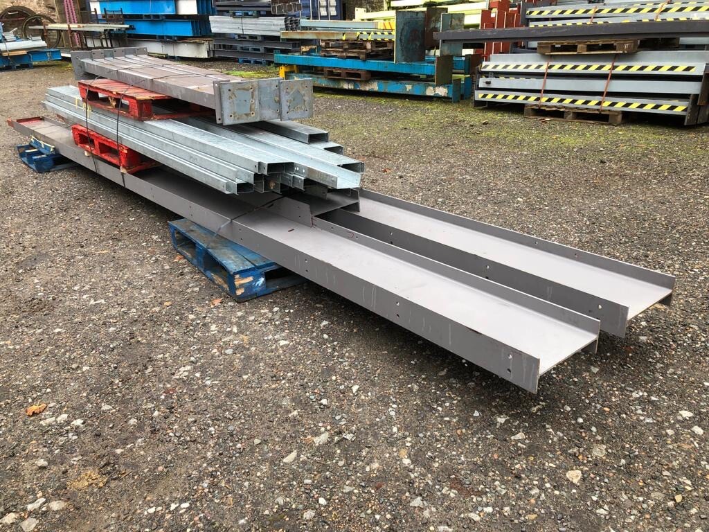 7m x 7m Used Mezzanine Floor Purlins Cleats RSJ Columns Self Storage ...