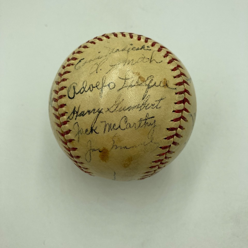 1937 New York Giants NL Champs Team Signed Baseball Mel Ott JSA COA | eBay