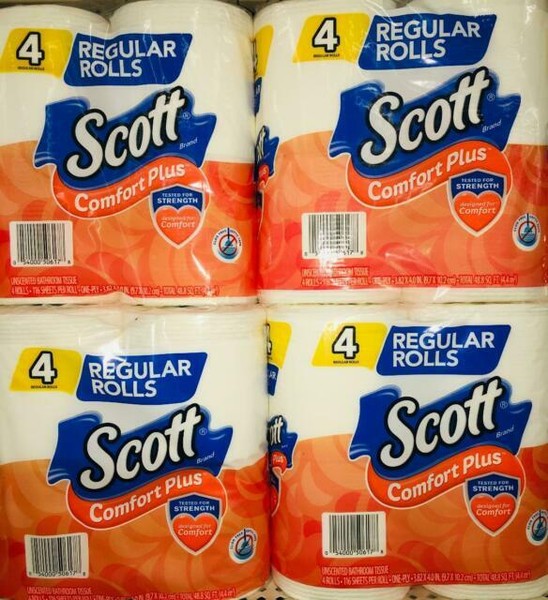 Scott Comfort Plus Toilet Paper Roll - 4 Pack for sale online | eBay