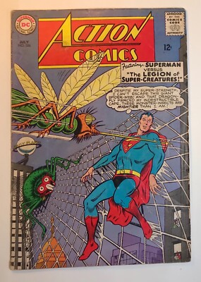 Action Comics #326 Superman DC Silver Age Supergirl LEGION of SUPER ...