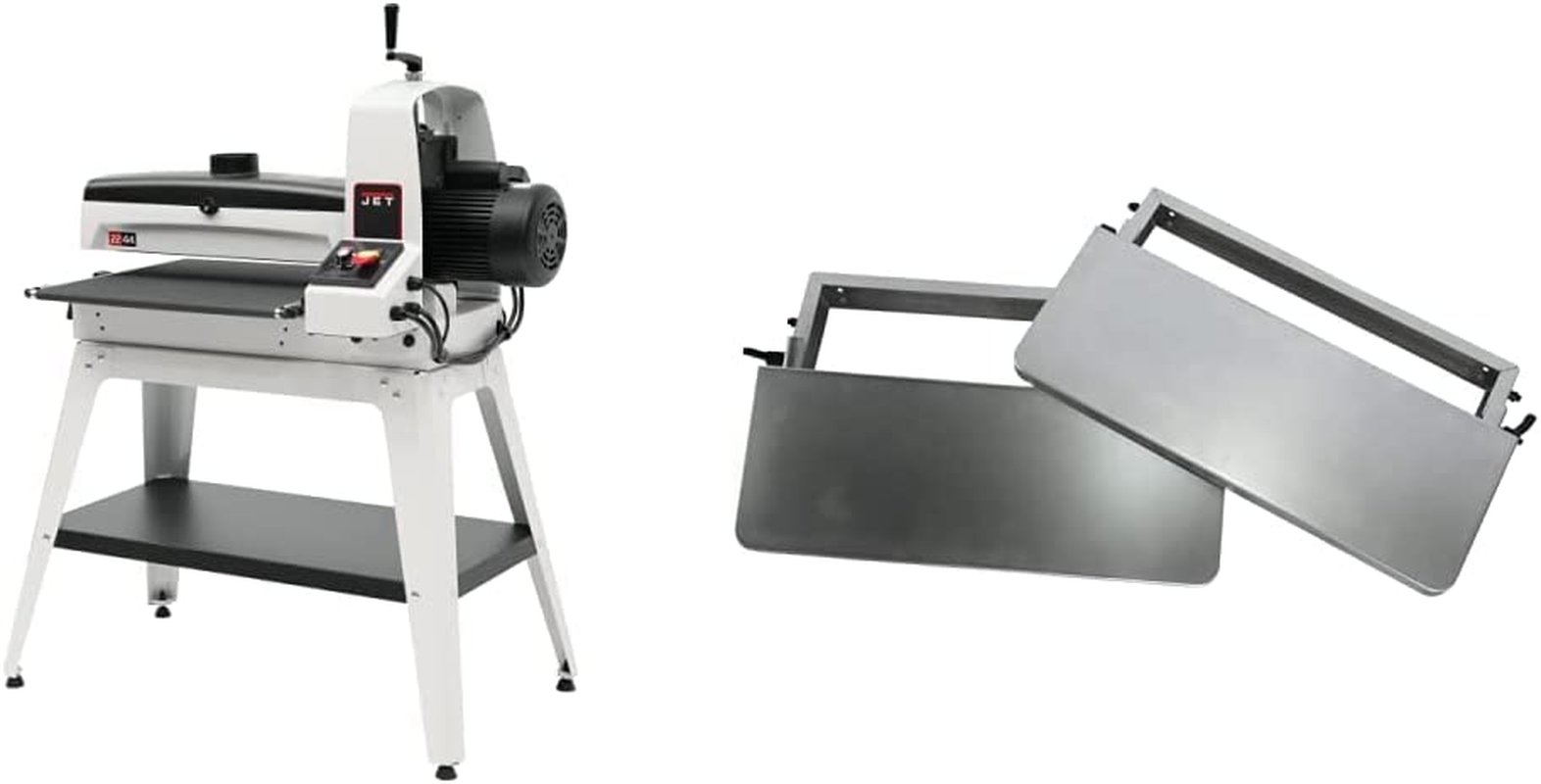 JET JWDS-2244, 22-Inch Drum Sander with Stand (723540OSK) and Folding ...