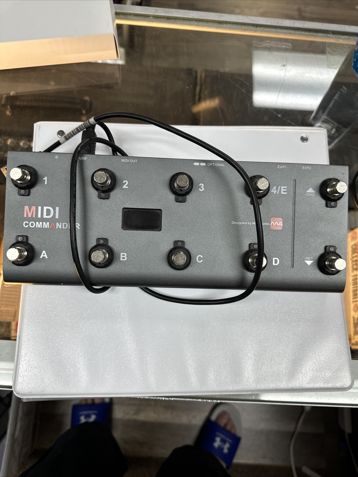 MeloAudio MIDI Commander Guitar Floor Foot Controller - Gray (MA1010 ...