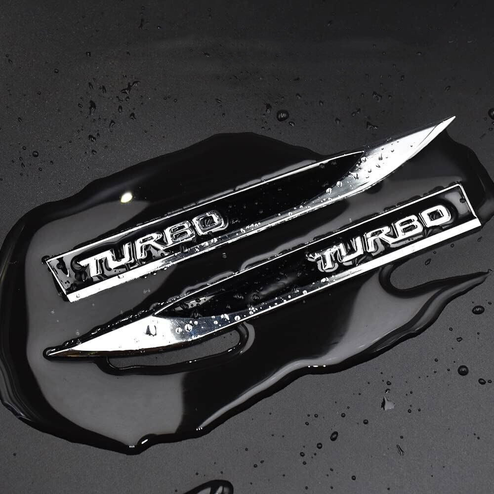 Speed Daddy Metal Car Emblem 3.5L Chrome & Red Metal Engine Badge ...