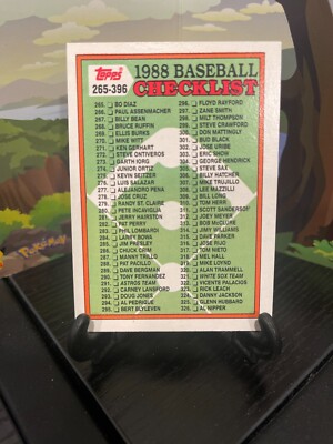 1988 Topps Checklist 265-396 #373 Baseball Card | eBay