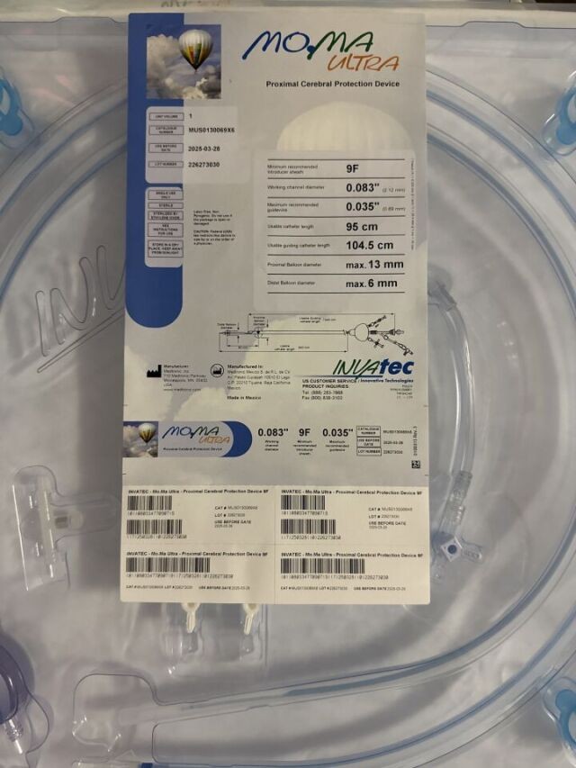 MEDTRONIC MUS0130069X6 Moma Ultra Proximal Cerebral Protection Device ...