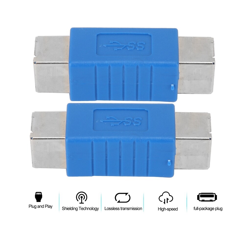 USB3.0 Type B Female To 3.0 Type B Female Blue Adapter Converter ...