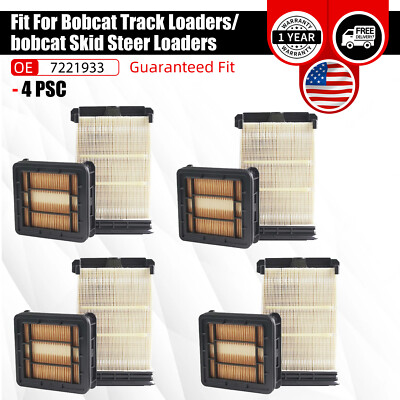 7286322 7221934 Air Filter Kit Compatible With Bobcat S570 S590 S650 ...