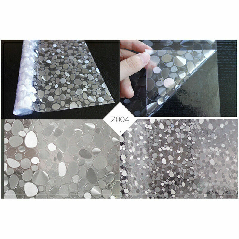 Waterproof Privacy Self Adhesive Bathroom Window Stickers Static Glass ...