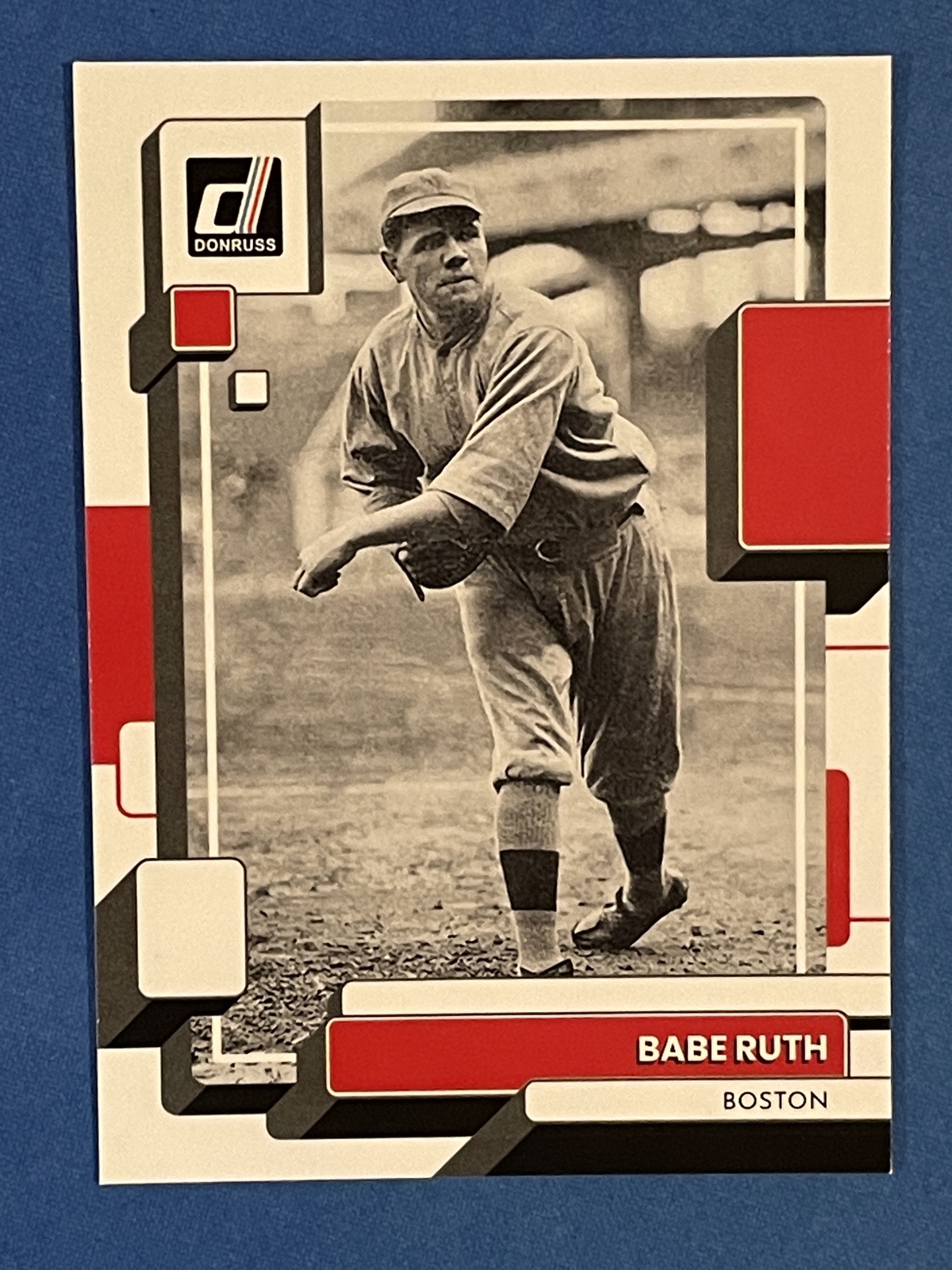 Babe Ruth Baseball Card Red Sox