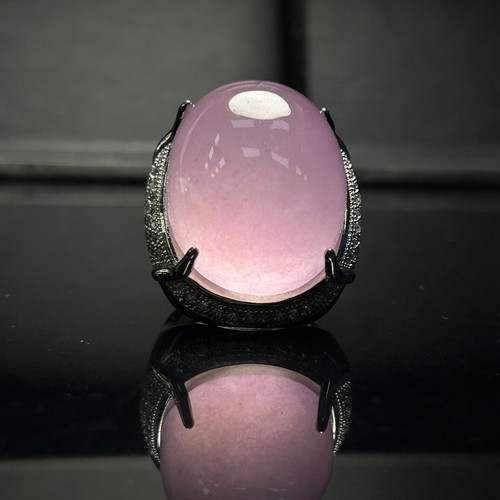 Real Natural A perfect high Ice Pink Burmese Jade Jadeite Rings 戒指 ...
