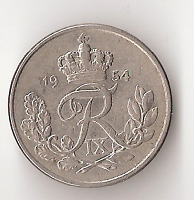 1954 Denmark 10 Ore Coin Danmark | eBay