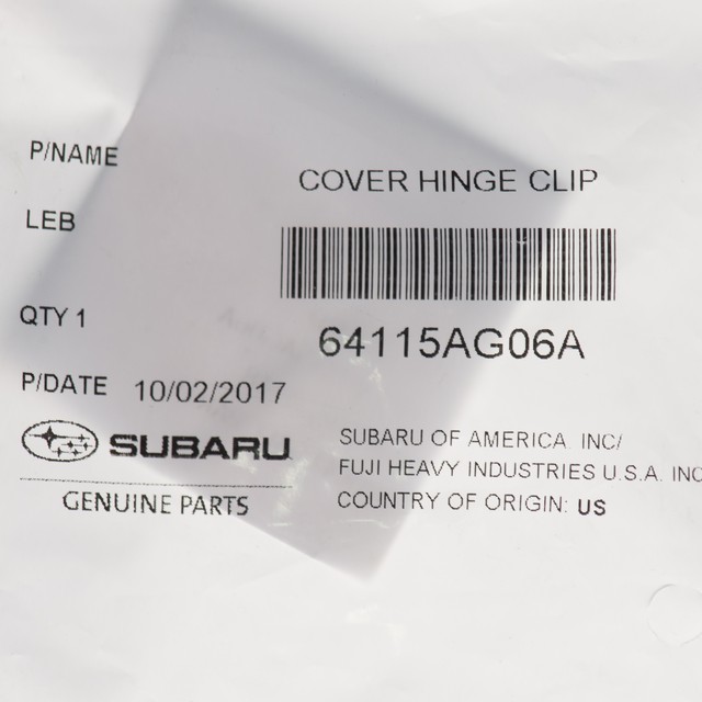 Subaru 64115AG06A Genuine OEM Recline Cover Clip for sale online | eBay