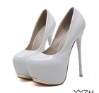 Women Stiletto Metal Heel Clubwear Super High Heels 16cm Shoes Platform ...