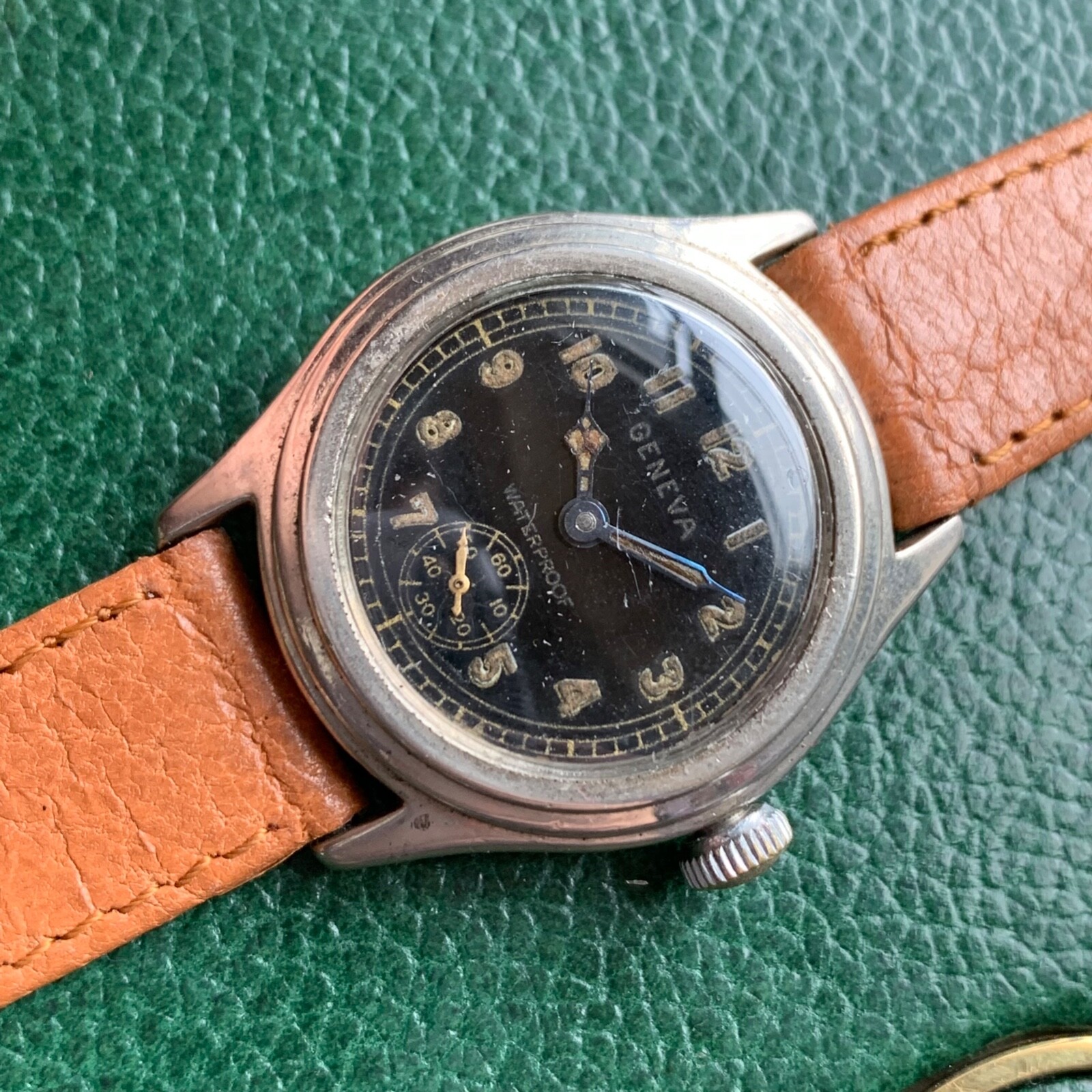 Vintage Geneva Stepped Bezel Wristwatch for Runs PARTS / REPAIR | eBay