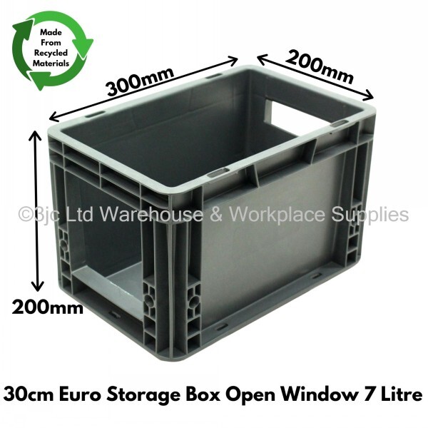 NEW Stacking Heavy Duty Commercial Type Plastic Euro Storage Box Boxes ...