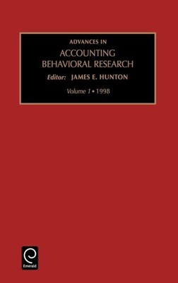 Advances in Accounting Behavioral Research, Hardcover by James E ...