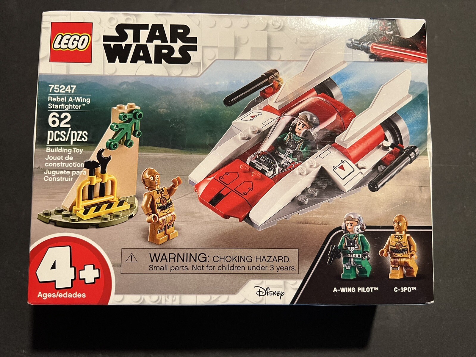 2019 Lego Star Wars #75247 Rebel A Wing Starfighter 62 Pieces C3P0 ...