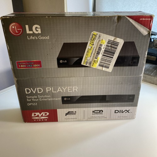 LG DVD Player DP122 DIVX USB Direct Recording With Remote Black Sealed ...