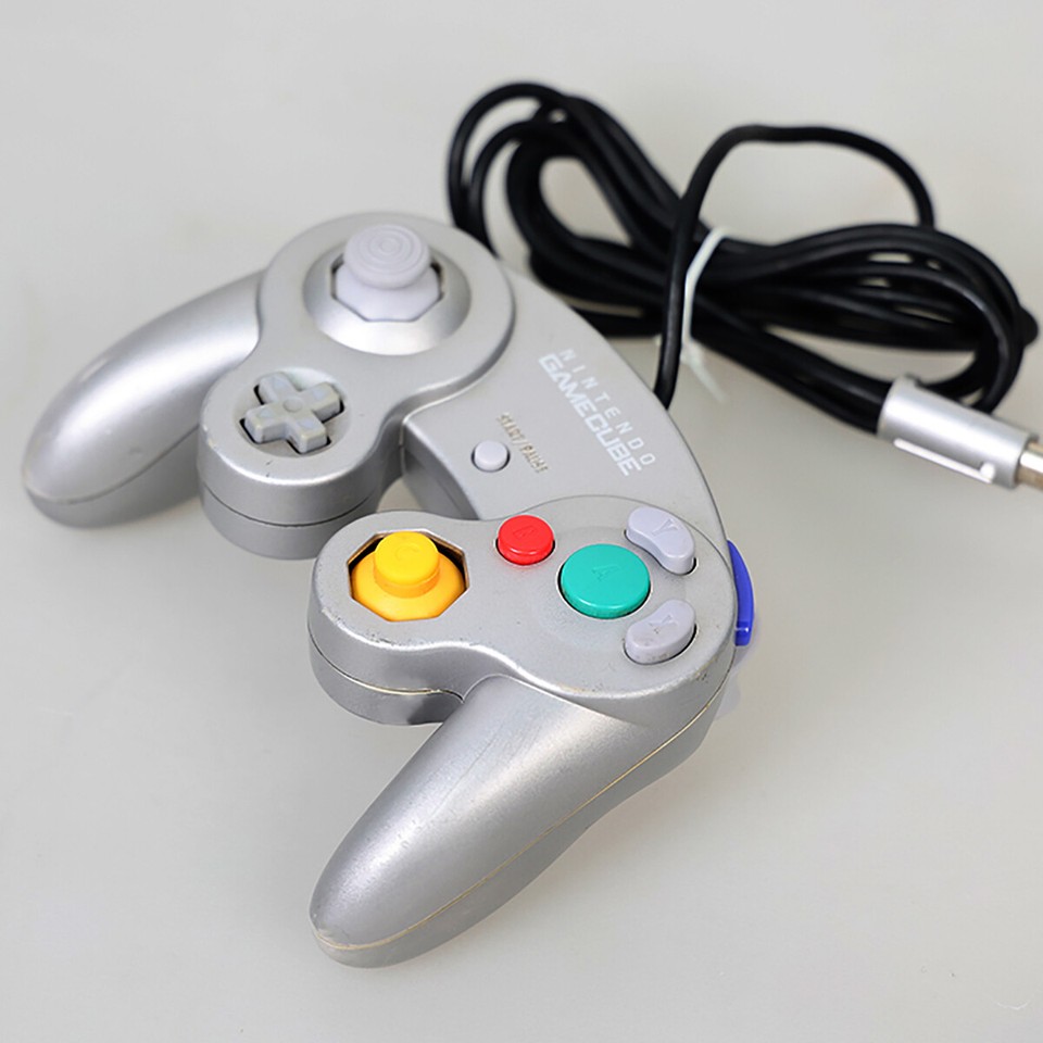 Original Nintendo GameCube Controller NGC GC DOL-003 Silver Wii Remote ...