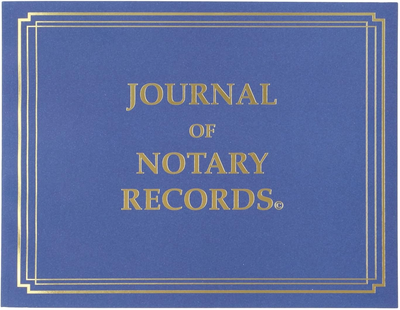 Notary Journal Page New York Notary Public Record Log Book: Official