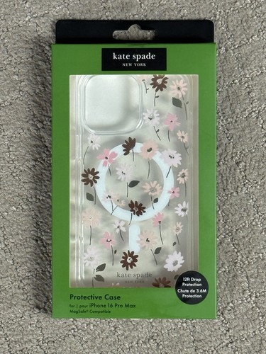 Kate Spade iPhone 16 Pro Max Case w/MagSafe - Pink Floral | eBay