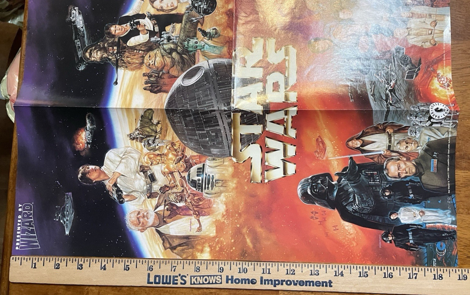 Wizard Dark Horse Star Wars comic promo poster 1996 19x13 March 1997 ...