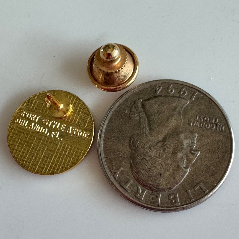 Vtg Leupold Optics USA Scope Crosshair Logo Black Gold Enamel Lapel Pin ...