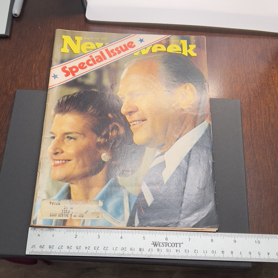 Gerald Ford Newsweek Magazine Aug 19 1974 Special Issue President Betty ...