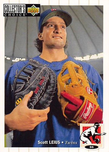 Scott Leius 1994 Collector's Choice 382 Minnesota Twins Baseball Card ...