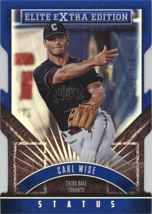 2015 Panini Elite Extra Edition - Carl Wise #123 Status Blue Die-Cut ...