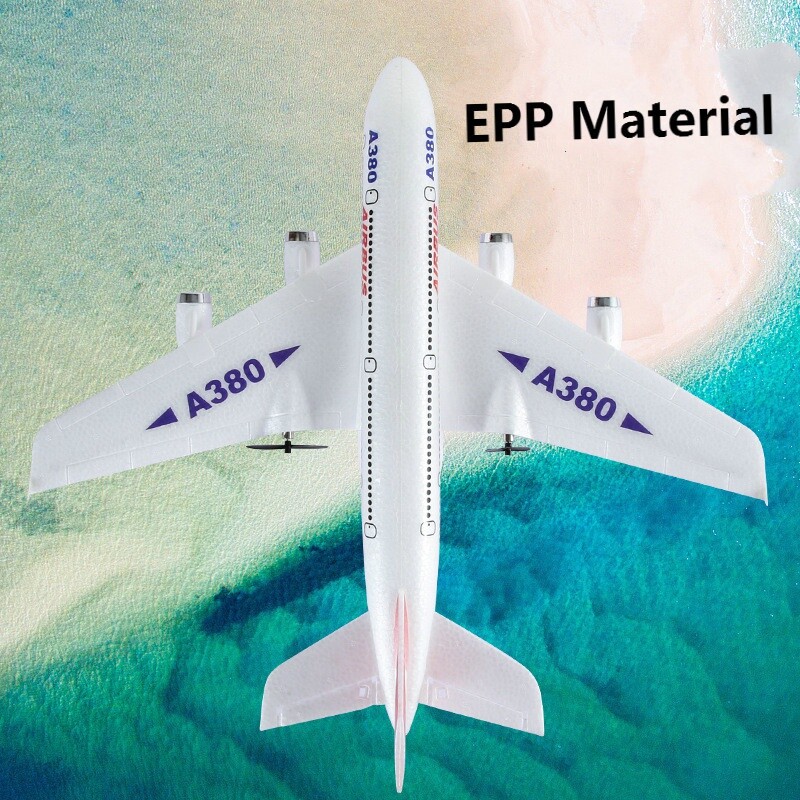 2.4G RC Airplane Airbus A380 Remote Control Aircraft 420mm Fixed Wing ...