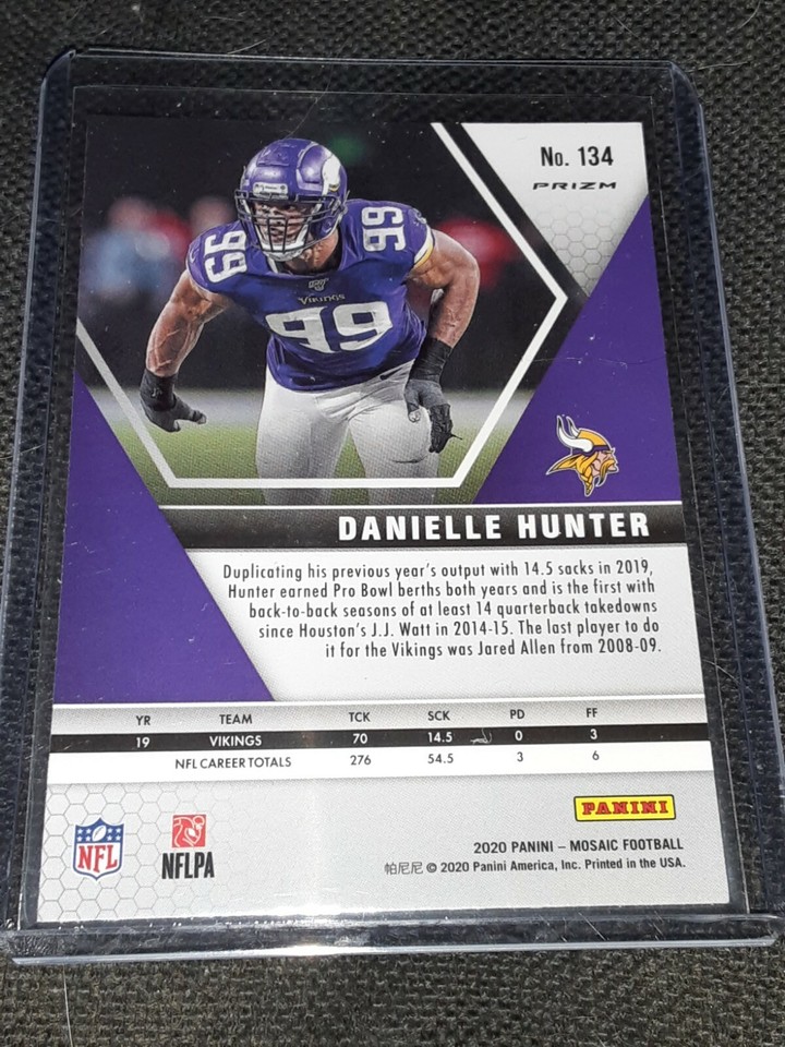 2020 Mosaic Football Danielle Hunter Silver Mosaic Prizm Card 134 Ebay