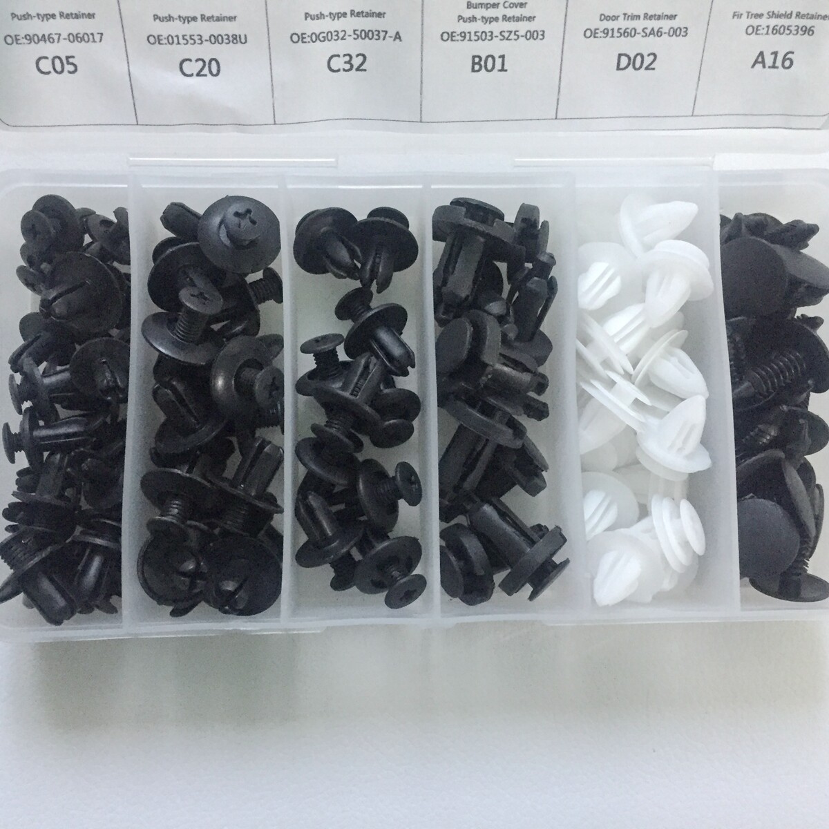 New 100 Pcs Car Push Pin Rivet Clip Bumper Door Panel Retainer Clips ...